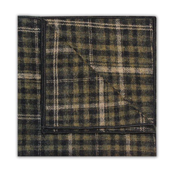 GREEN/CREAM CHECK SQUARE